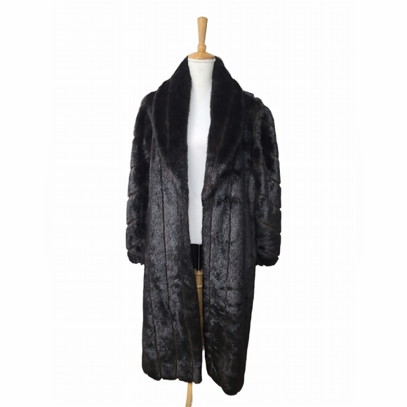 Mark Reed | Jackets & Coats | Vintage Mark Reed Faux Mink Fur Coat ...